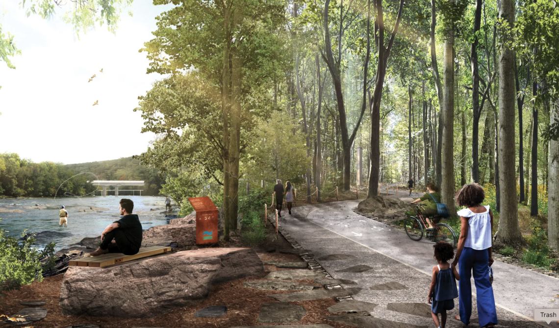 Massive riverside park project through Atlanta scores land boost | Urbanize Atlanta